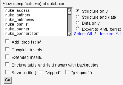 How to install PHP-Nuke through PHPMyadmin
